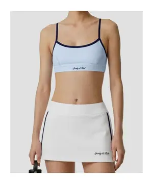 SPORTY  RICH Logo-print Athletic Bra
