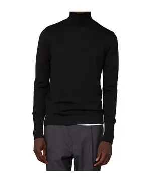 Officine Générale Long-sleeve Turtleneck Sweater - Black