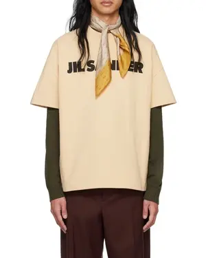 JIL SANDER Logo Printed Crewneck T-shirt