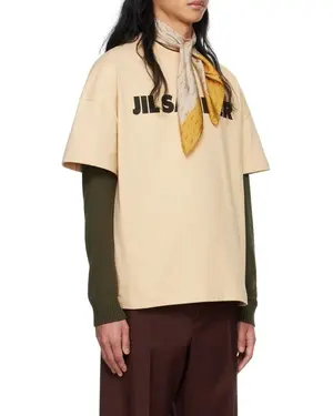 JIL SANDER Logo Printed Crewneck T-shirt