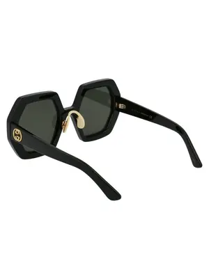 Gucci Oversized Heptagon-frame Sunglasses