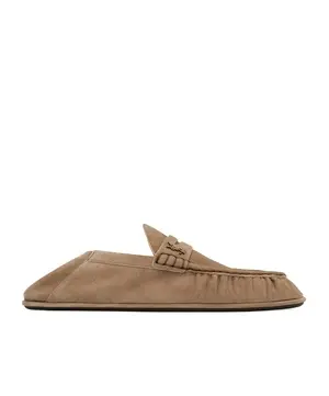 Saint Laurent Le Loafer Foldable Loafers - Nude
