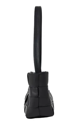 ST. AGNI Petit Woven Tote - Black