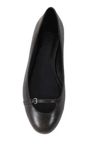 ST. AGNI Belt Detail Ballet Flat - Brown