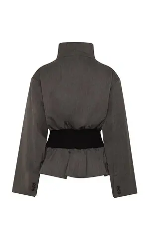 ST. AGNI Contour Wool-blend Flight Jacket