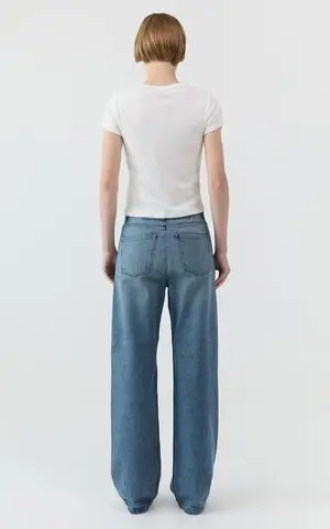 ST. AGNI High-rise Cotton Sculpt Jeans