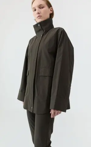 ST. AGNI Cotton Utility Shell Parka