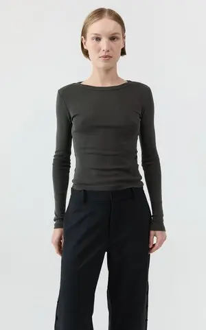 ST. AGNI Organic Cotton Long-sleeve Top
