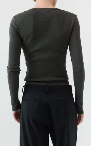 ST. AGNI Organic Cotton Long-sleeve Top
