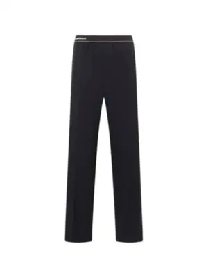 Casablanca Logo-waistband Tailored Trousers - Black