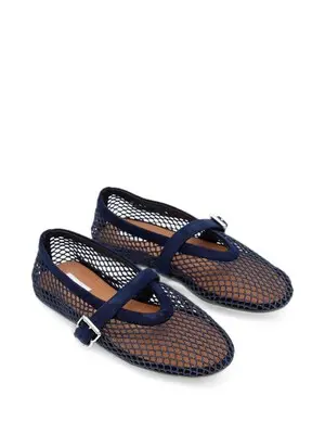 Alaïa Net Leather Ballet Flats By - Blue
