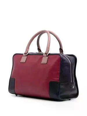 Loewe 2014 Tricolor Leather Amazona 36 Handbag - Red