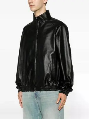 Givenchy Couture Seam Track Top In Nappa Leather