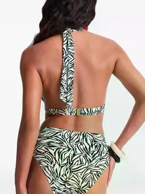 AUBADE Tropical Splash Zebra-print Bikini Bottoms