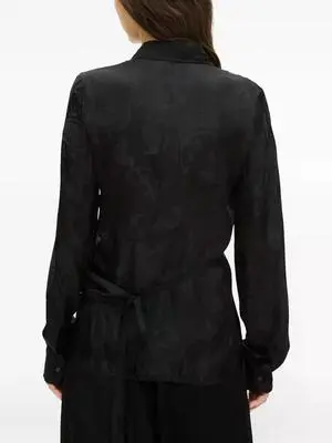 ANN DEMEULEMEESTER Alba Paisley-jacquard Wrap Shirt