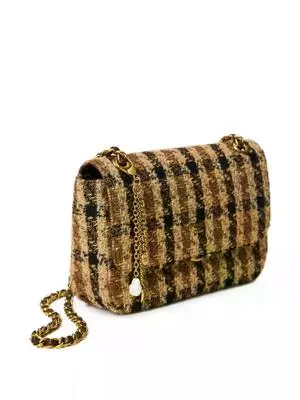 TWINSET Bouclé Checked Shoulder Bag