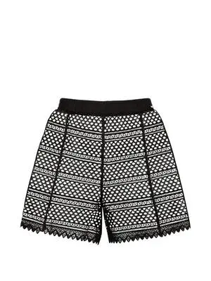 AUBADE By The Sea Lace Beach Shorts - Black