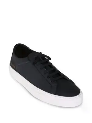 COMMON PROJECTS Grained Leather Sneakers - Black
