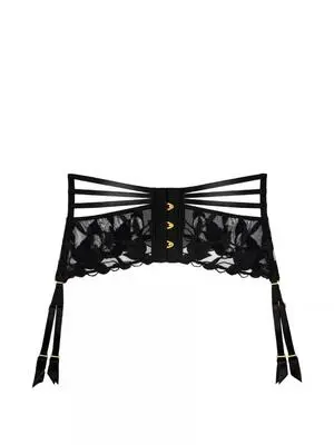 AUBADE Night At Paradise Embroidered Waist Cincher - Black