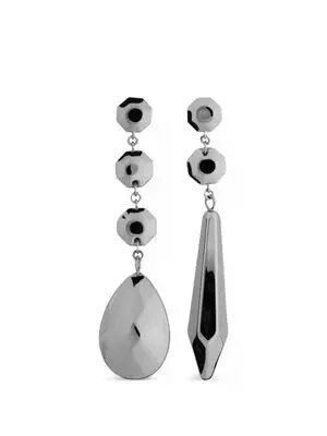 MAISON MARGIELA Mismatched Drop Earrings - Silver