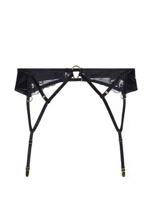 AUBADE The Night Before Lace-trim Suspender Belt - Black