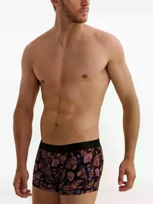 AUBADE Floral-print Boxers - Black