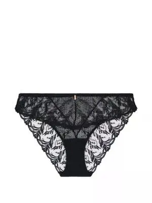 AUBADE Hidden Treasure Embroidered Briefs - Black