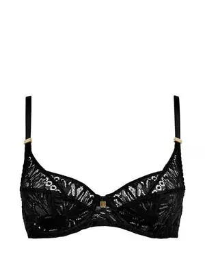 AUBADE Love Soul Lace-panelled Bra - Black