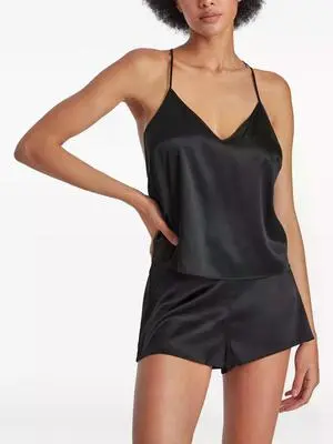 AUBADE Silk Desire Lace-trim Pyjama Top