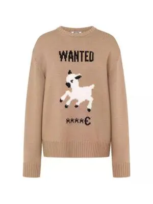 Moschino Intarsia-knit Wool Sweater