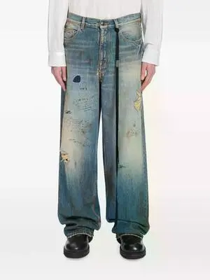 ANN DEMEULEMEESTER Evan Distressed Jeans - Blue