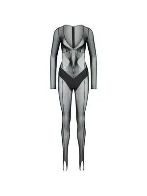 AUBADE Midnight Storm Catsuit - Black