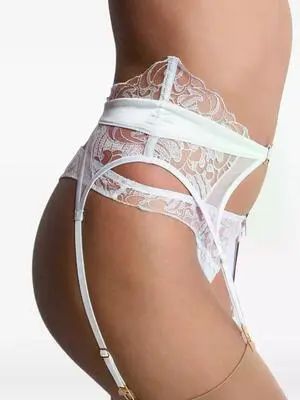 AUBADE Satin Memories Lace-embroidered Waist Cincher