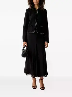 Luisa Spagnoli Embellished Bouclé Cardigan - Black