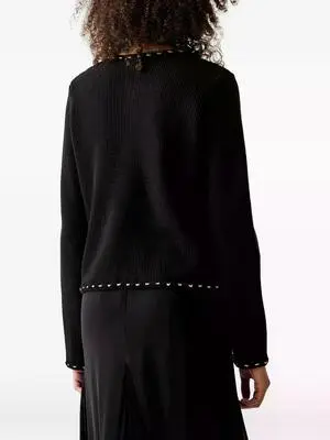 Luisa Spagnoli Embellished Bouclé Cardigan