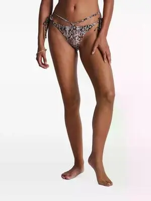 AUBADE Snake-print Bikini Bottoms - Neutrals