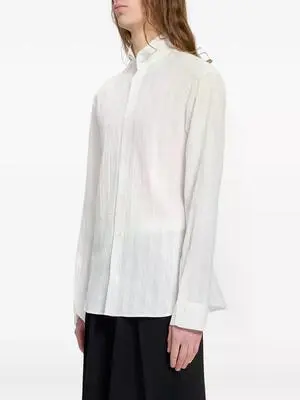 ANN DEMEULEMEESTER Rico Stand-collar Shirt - Neutrals
