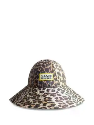 GANNI X Hunter Water Resistant Bucket Hat - Brown