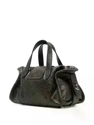 JIMMY CHOO Cracked-effect Barli Tote Bag