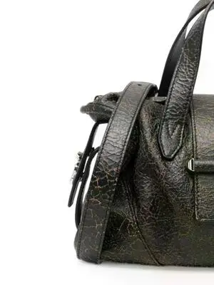 JIMMY CHOO Cracked-effect Barli Tote Bag