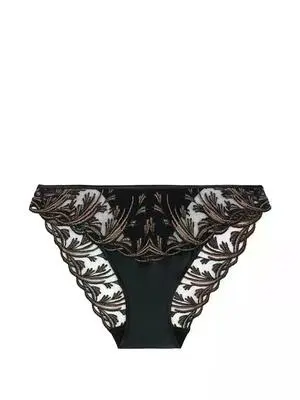 AUBADE Cosmic Romance Embroidered Briefs - Black