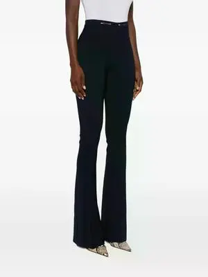 Elisabetta Franchi Belted Flared Trousers - Blue