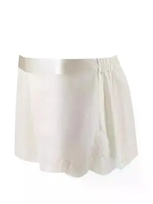 AUBADE Toi Mon Amour Lace-trim Pajama Shorts - Neutrals