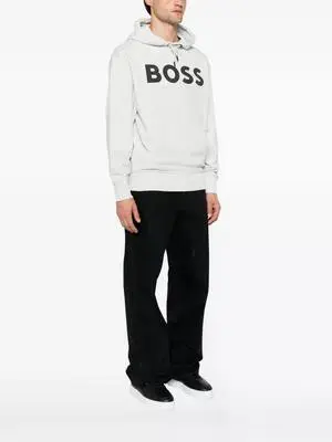 BOSS Logo-print Drawstring Hoodie