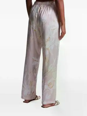 AUBADE Silk Night Floral-print Pajama Trousers