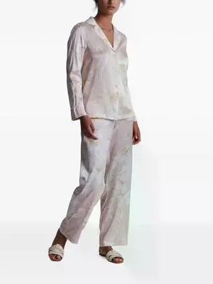 AUBADE Silk Night Floral-print Pajama Trousers