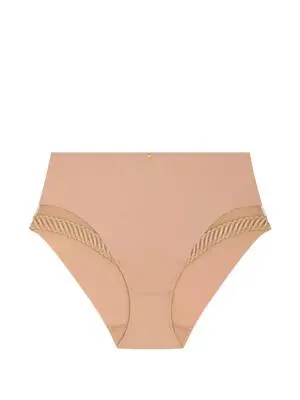 AUBADE Sheer Emotion Embroidered Briefs - Neutrals