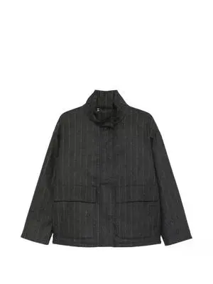 Herno Pinstripe-pattern High-neck Jacket