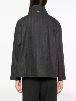 Herno Pinstripe-pattern High-neck Jacket