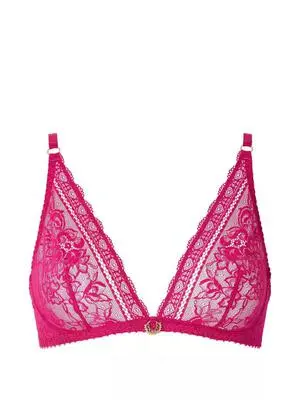 AUBADE Ivresse Baroque Lace Triangle Bra - Pink